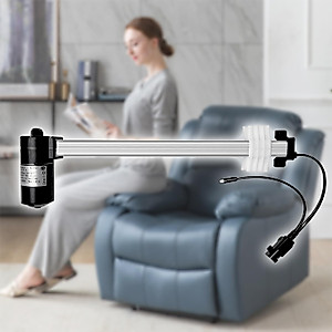 Kroshine Power Recliner Motor Replacement Model ML18-017 Linear Actuator with Cord for Sofa Lift Chair Couch Massage Seat Bed, Aluminum