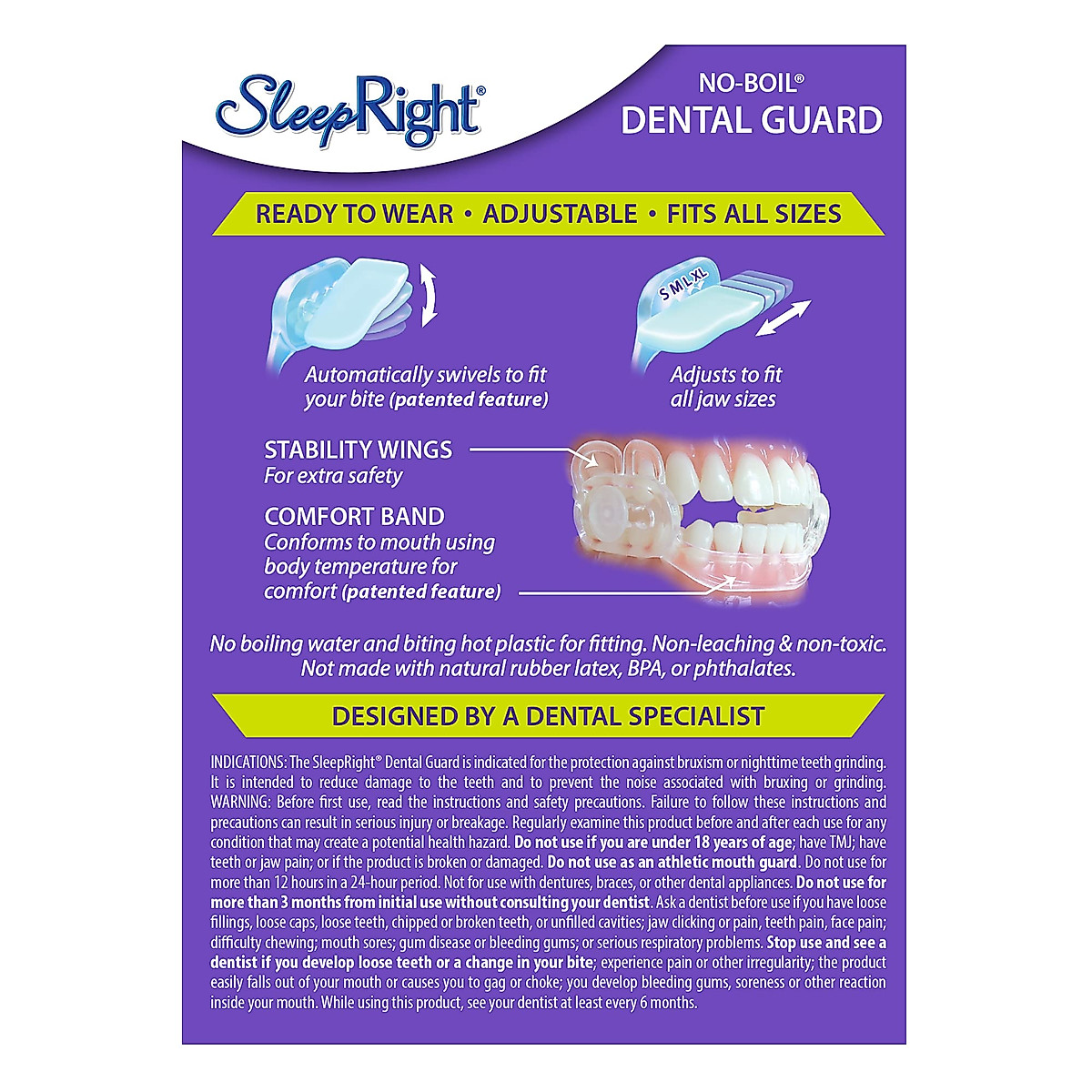SleepRight Dura-Comfort Dental Guard – Mouth Guard To Prevent Teeth Grinding