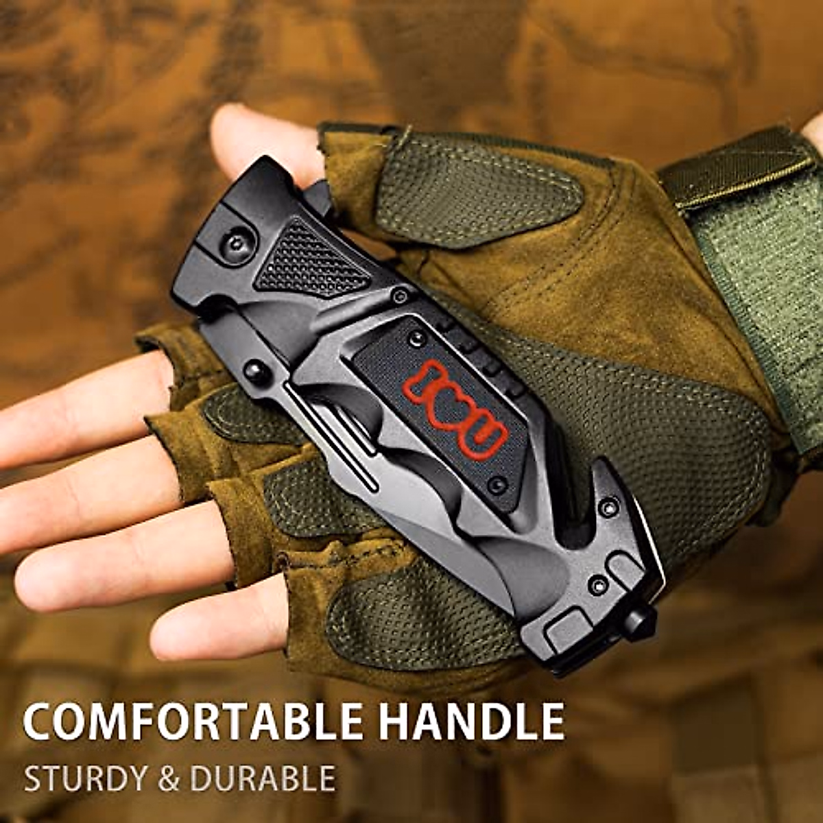 NedFoss Pocket Knife for Men with engraved I LOVE YOU, EDC Folding Knife Valentines Day Gifts for Men Husband Him Boyfriend, Groomsmen Gifts for Men