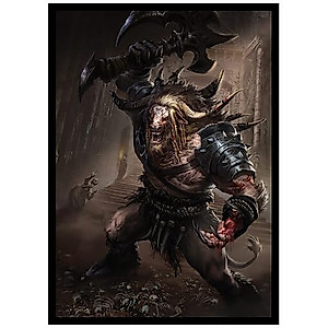 Fantasy North - Minathros - Terror of The Labyrinth – 100 Smooth Matte TCG Trading Card Sleeves - Fits Magic MTG Commander Pokemon and Other Card Games - Playing Card Sleeves