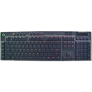 Keyboard Cover Skin for Logitech G815 RGB Mechanical Gaming Wired Keyboard, Logitech G915/G915 X Wireless Mechanical Gaming Keboard,Logitech G815 G915 Gaming Keyboard Protector-Clear