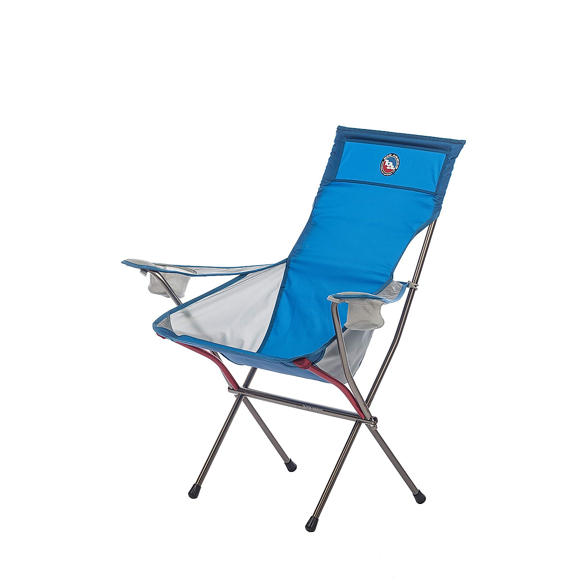 Big Agnes Big Six Armchair - High & Wide Luxury Camp Chair, Blue/Gray