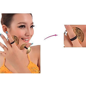 NSSTAR Belly Dancing Finger Zills Finger Cymbals 2 Pairs / 4 Pcs