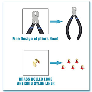 Archery Nocking Points Pliers Strings Knock Set T Shape Bow Square Ruler Nocking Buckle Pliers Recurve Bow Turning Kit Archery for Recurve Bow Takedown Bow(Black)