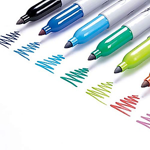 Sharpie Permanent Markers, Fine Point, 8 Pack, Assorted Colors (30217PP)
