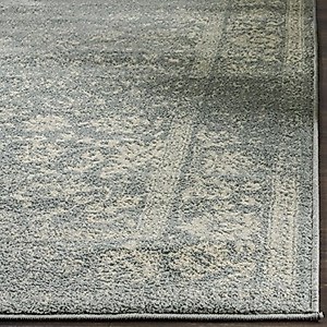 SAFAVIEH Adirondack Collection 10' x 14' Slate / Ivory ADR109T Oriental Distressed Non-Shedding Living Room Bedroom Dining Home Office Area Rug