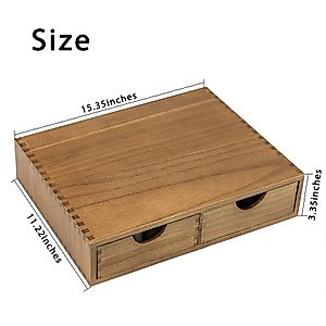 Wooden K Cup Organizer Coffee Pod Storage Box, Coffee Pods and Tea Organizer Holder, K Pod Drawer Coffee Maker Machine Stand, Organizador De Cafe, Kcup Drawer Organizer Under Brewer, 30 Pod Capacity