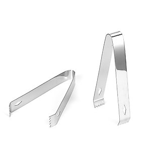 USATDD 2 Pack Serving Tongs Ice Sugar Tongs 5.9 Inches Food-Grade Stainless Steel Food Appetizer Tongs Kitchen Tongs for Serving and Cooking for Party Coffee Bar