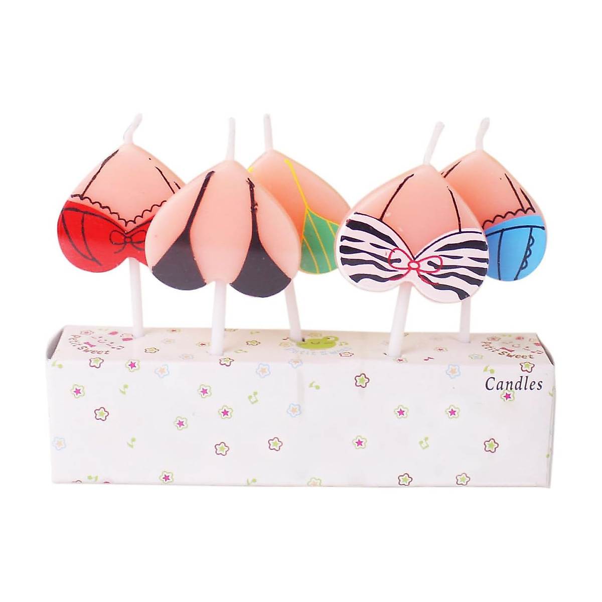 Ornerx Bikini Themed Birthday Cake Candles Valentines Day