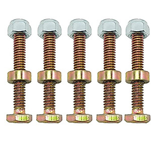 (5/Pack) 1501216MA 1501216 Snow Throwers Shear Pins Nuts and Spacers Compatible with AYP Craftsman 722130 9524Ma 3943Ma