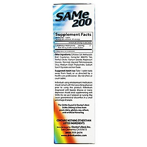 Doctor's Best SAMe -- 200 mg - 60 Enteric Coated Tabs