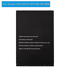 Replacement Battery BAT-03180-01S Compatible with Sonim XP5 XP5S XP5700 XP5800 with Tools