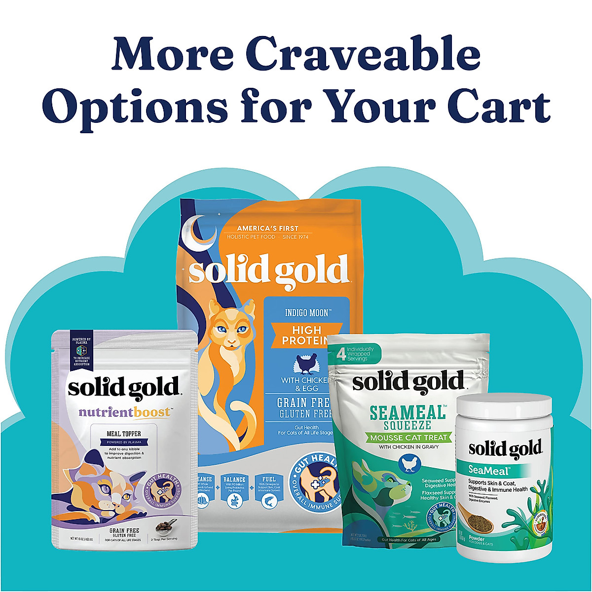 Solid Gold Canned Cat Food - Nature's Harmony Wet Cat Food Shreds in Gravy - Grain & Gluten Free Cat Wet Food Made with Real Chicken & Duck for Sensitive Stomach Support & Digestive Health - 24 Pack