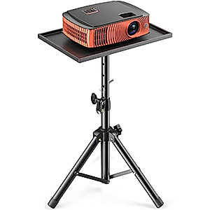 Amada Projector Tripod Stand, Foldable Laptop Tripod, Multifunctional DJ Racks/Projector Stand with Adjustable Height, Perfect for Office, Home, Stage or Studio-AMPS01
