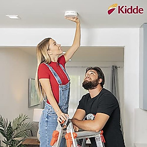 Kidde Smoke Detector, 9V Battery Operated Smoke Alarm, Test-Reset Button, Battery Included