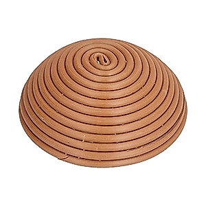 Bread Proofing Basket Set, Washable Bread Fermentation Basket Innovative Shape Baking for Kitchen Home Bakery (Yellow brown round 16X6CM)