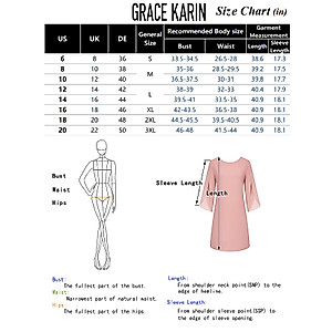 GRACE KARIN Dinner Dress for Women Date Night Semi Formal Evening Dress Aegean Blue 8