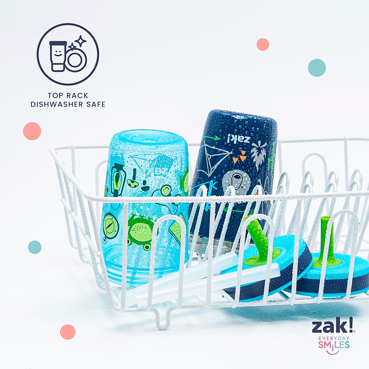 Zak Designs Bluey Kelso Tumbler Set, Leak-Proof Screw-On Lid with Straw, Bundle for Kids Includes Plastic and Stainless Steel Cups with Bonus Sipper, 3pc Set, Non-BPA