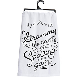 Primitives by Kathy Grammy Towel Set - Grammy is The Name Spoiling and Grammy's Kitchen Where Memories