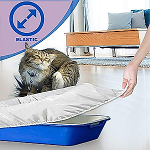 Alfapet sifting litter box liners, 30 Pack + 3 Solid Transfer Liner -For Large, X-Large, Giant, Extra-Giant Size Litter Boxes- With Easy Fit Sta-Put Technology (30 Count)