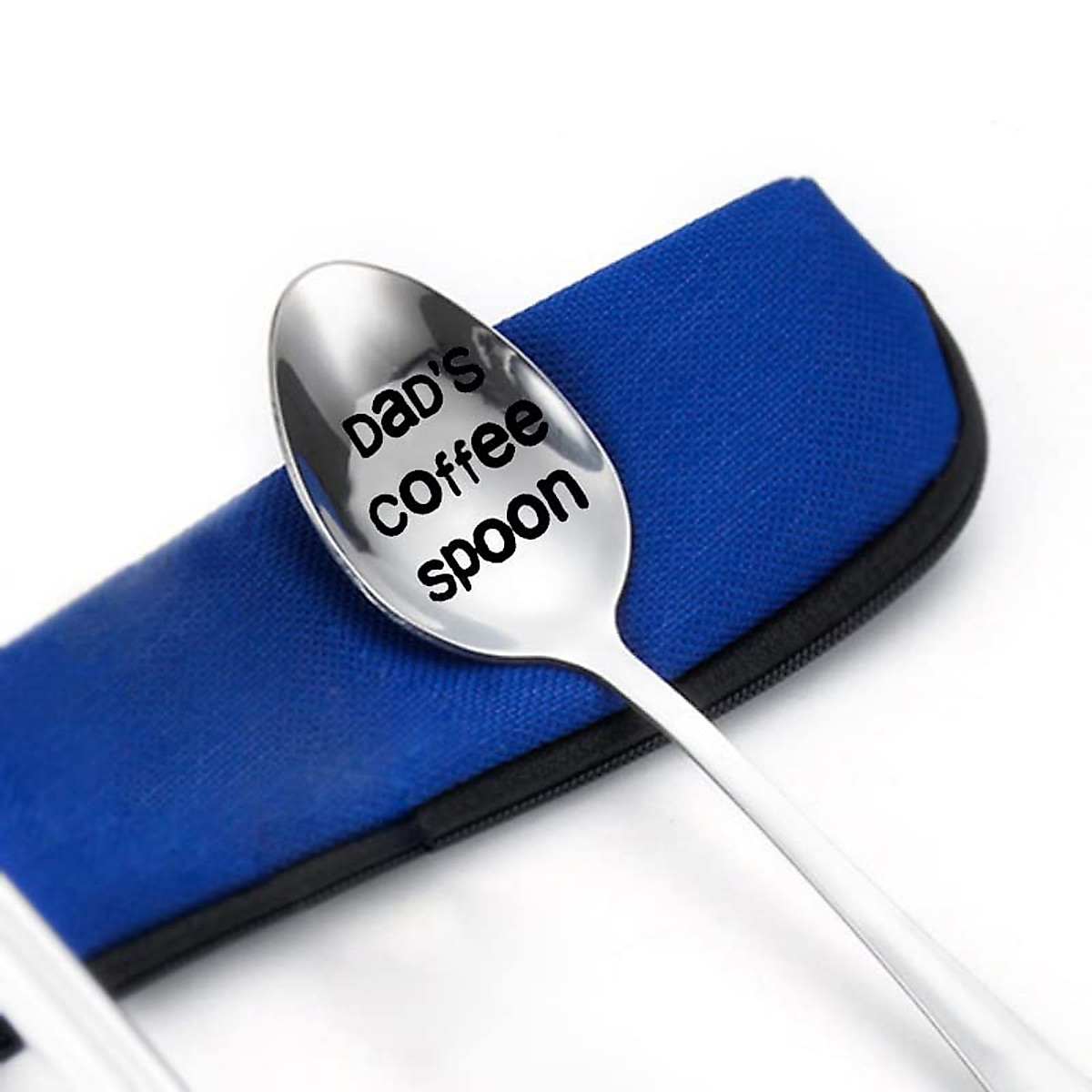 Dad Gift Spoon from Daughter Son - Dad's Coffee Spoon for Dad Daddy Birthday Fathers Day Christmas Gift for Father Coffee Lovers Gifts for Him Dad Coffee Spoons