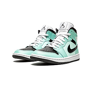 Jordan Womens WMNS Air 1 MID BQ6472 300 Aqua Black - Size 10W