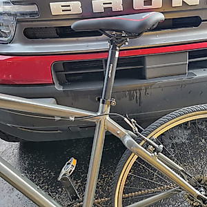 Bynccea Bike Seat Post 27.2mm 30.9mm 31.6mm Bicycle SeatPost 400mm for Mountain Bike Road Bikes MTB BMX