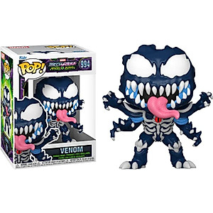 POP Marvel: Monster Hunters - Venom Funko Vinyl Figure (Bundled with Compatible Box Protector Case), Multicolored, 3.75 inches