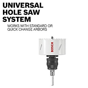 BOSCH HB250 2-1/2 In. Bi-Metal Hole Saw , White