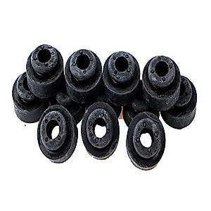 12 Pack Rubber Feet,High Damping Vibration Damping Rubber Ring for Electric Motor,Refrigeration Compressor,Quiet Vibration Reduction Place (Chlorobutyl)