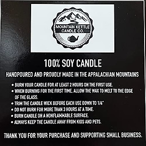 Mountain Kettle Wax Jar Candle with Banana Bread - Scented Candle -Christmas Day - Fall Decor Anxiety & Stress Relief Burns up to 60 to 80 Hours