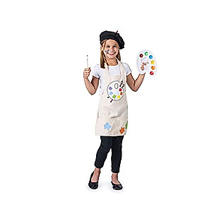 Dress Up America Artist Costume for Kids – Painter Dress-Up with Beret