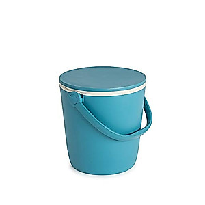 Keter Go Bar 4.2 Gallon Beer and Wine Cooler with Handle and Pop Up Outdoor Table - Perfect for Your Patio, Picnic, and Beach Accessories, Teal