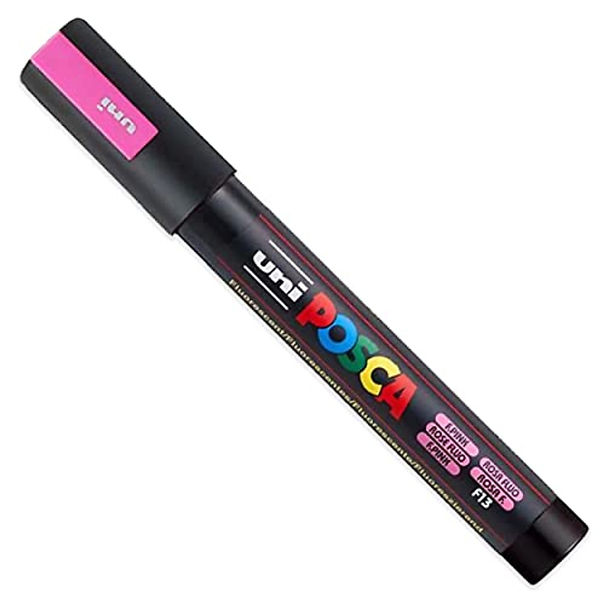 Posca PC-5M Coloured and Fluorescent Markers in Case (Pack of 4)