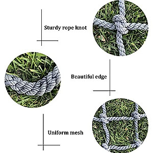 Kids Climbing Net for Climbing Frame/Tree House, Playground Play Safety Net, Obstacle Race Net, for Outdoor, Backyard, Garden, Swing, Cargo Net, Adult Kids Play(Size:1.5m* 2m)