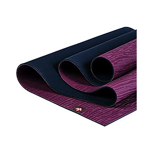Manduka eKO Lite Yoga Mat - For Women and Men, Lightweight, Durable, Non Slip Grip, 4mm Thick, 71 Inch, Acai Purple/Midnight Blue