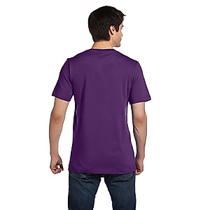 Bella + Canvas Unisex Jersey Short-Sleeve V-Neck T-Shirt L TEAM PURPLE
