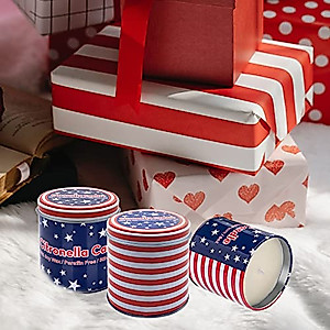 2 Pack Citronella Candles Outdoor and Indoor, 16Oz Natural Soy Wax Jar Candles with Citronella Oil for Patio Yard Deck Home, Summer Gift for Family Friends and Colleagues