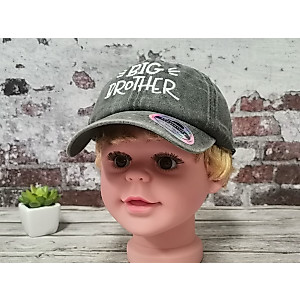 Hepandy Big Brother Gifts for Toddler Boy, Embroidered New Brother Baseball Hat for Kids Youth, Embroidery Adjustable Hat Trucker Hat