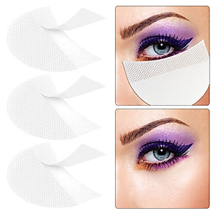obmwang 150 Pieces Eyeshadow Pads, Eyeshadow Stencils, under Makeup Protection Pads, Professional Makeup Protection Tool for Eyelash Extensions, Lip Makeup