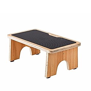 StrongTek Premium Wooden Step Stool - Versatile, Non-Slip, Heavy-Duty Bedside Stool for Bed & Kitchen, Ideal for Adults & Kids, 300lbs Capacity, Elegant Design, No Assembly Required