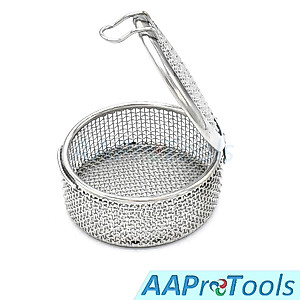 AAProTools Micro Mesh Tray with Lid, Stainless Steel, 85 mm x 35 mm