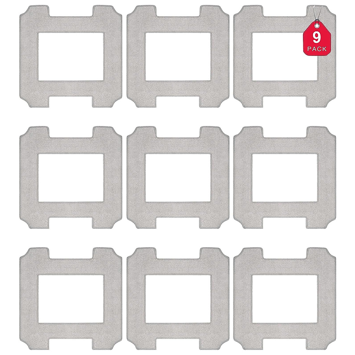 9 Pack Washable Mop Cloths Cleaning Rag for Ecovacs WINBOT W1 / W1 Pro/ W2 Omni/ W2 Window Cleaner Robot Accessories