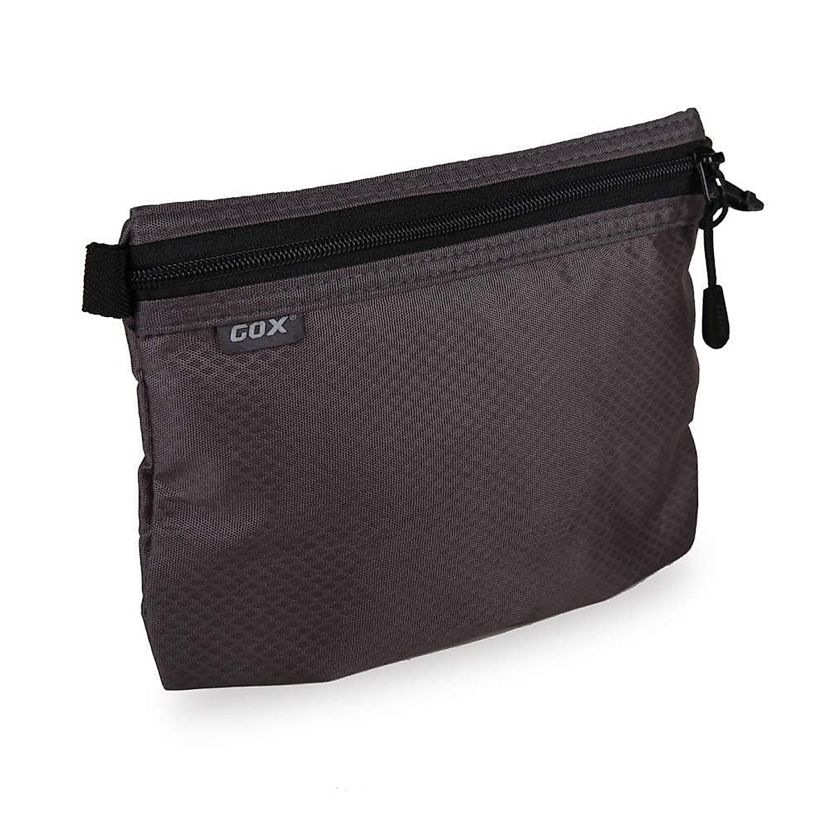 GOX Small Toiletry Bag for Men Bulk Cosmetic Bag Dopp Kit Carry On Zipper Pouch Organization Nylon Packing Sack Waterproof(Grey)