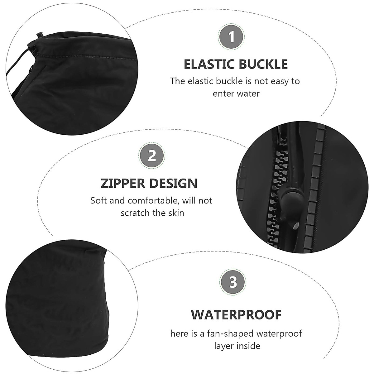 Holibanna Waterproof Bike Motorcycle Shoes Covers Rain Snow Boots Covers Reusable Slip Resistant Overshoes for Cycling Outdoor Camping Fishing Garden XXL