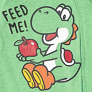 Super Mario Mario Luigi Yoshi Baby Boys 2 Pack Zip-Up Sleep N' Play Coverall 3-6 Months Red/Green