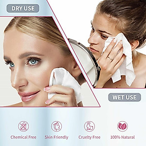Disposable Fast Dry Wipes, Daily Face Towel, Facial Washcloth, Makeup Remover, Also used as Baby Care, Cleansing Towelettes, Ultra Soft, 40 Ct,1 reusable plastic box