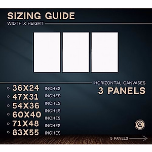 Autumn Landscape Canvas Print 3 Panels / 36x24 inches