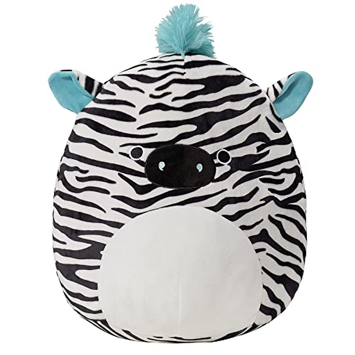 Squishmallows Original 12-Inch Zeke Zebra with Blue Mane - Medium-Sized Ultrasoft Official Jazwares Plush