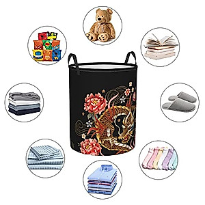 Dragon Laundry Hamper Cool Laundry Baskets Large Clothes Hampers Toy Organizer Hamper Bag Storage Bin Dirty Clothes